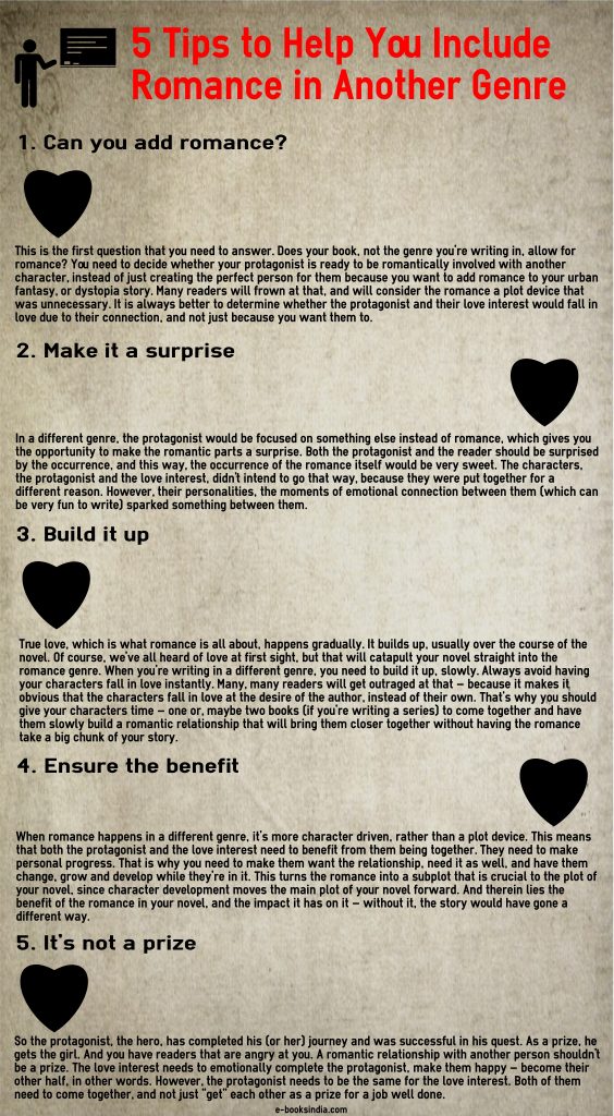 5 Tips to Help You Include Romance in Another Genre [Infographic ...