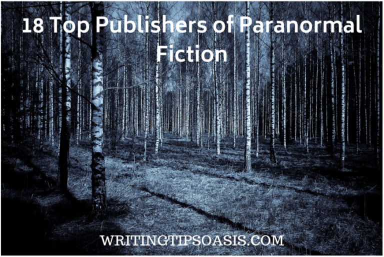 18 Top Publishers of Paranormal Fiction - Writing Tips Oasis - A ...