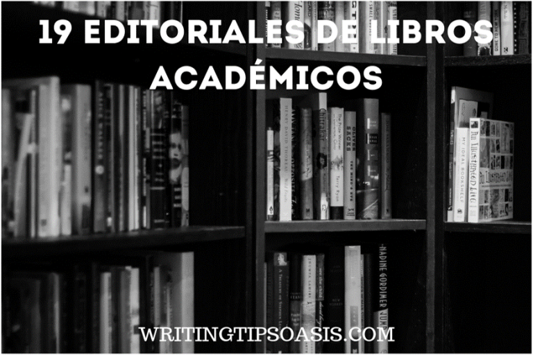 19 Editoriales de Libros Académicos - Writing Tips Oasis - A website ...