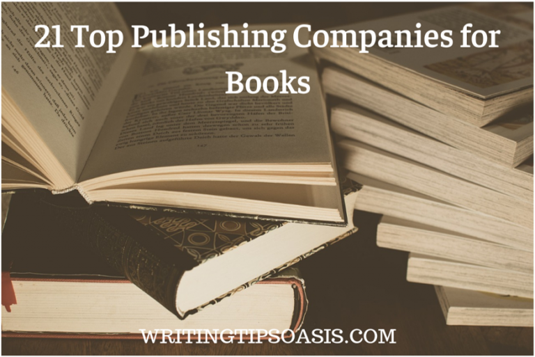 21 Top Publishing Companies for Books - Writing Tips Oasis - A website ...