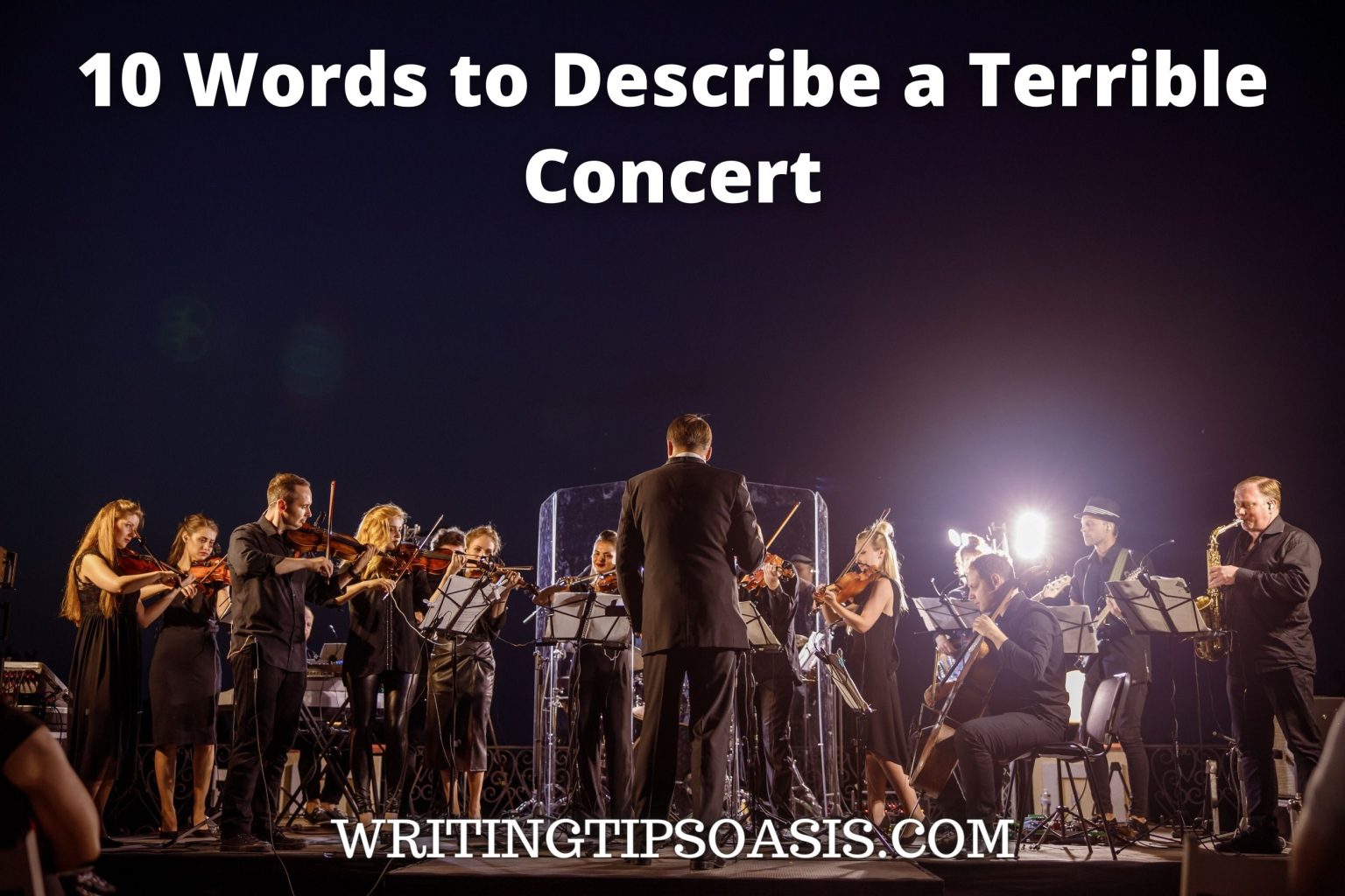 10 Words to Describe a Terrible Concert - Writing Tips Oasis - A ...
