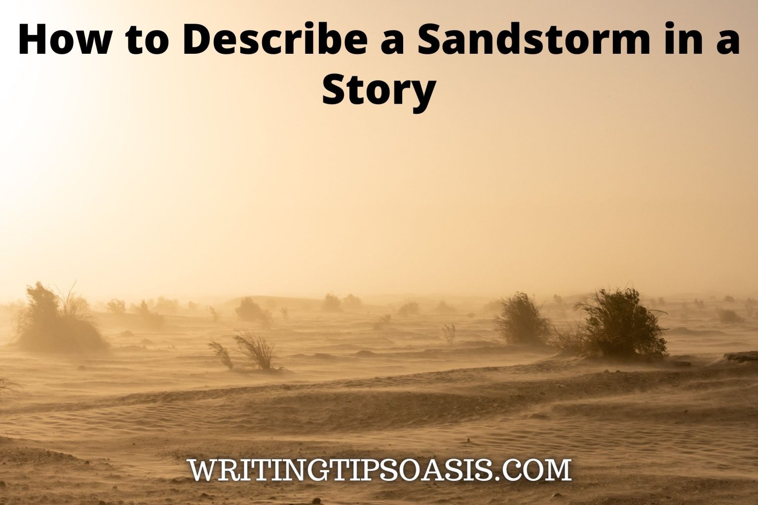 How to Describe a Sandstorm in a Story - Writing Tips Oasis - A website ...