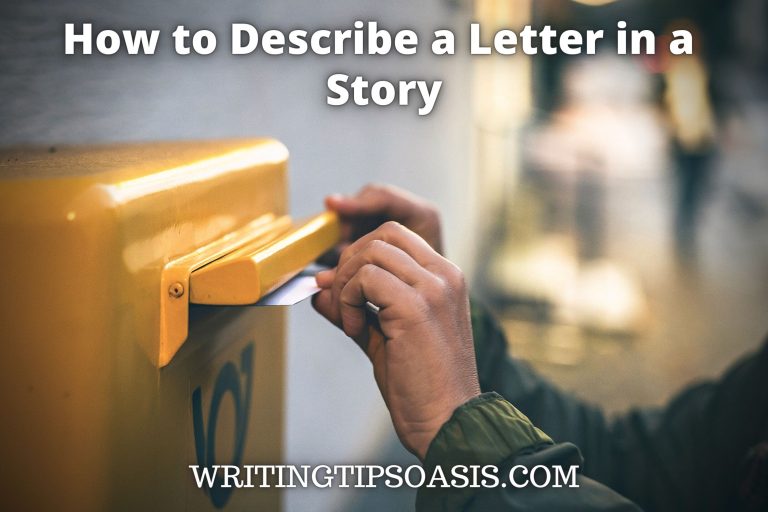 How to Describe a Letter in a Story - Writing Tips Oasis - A website ...